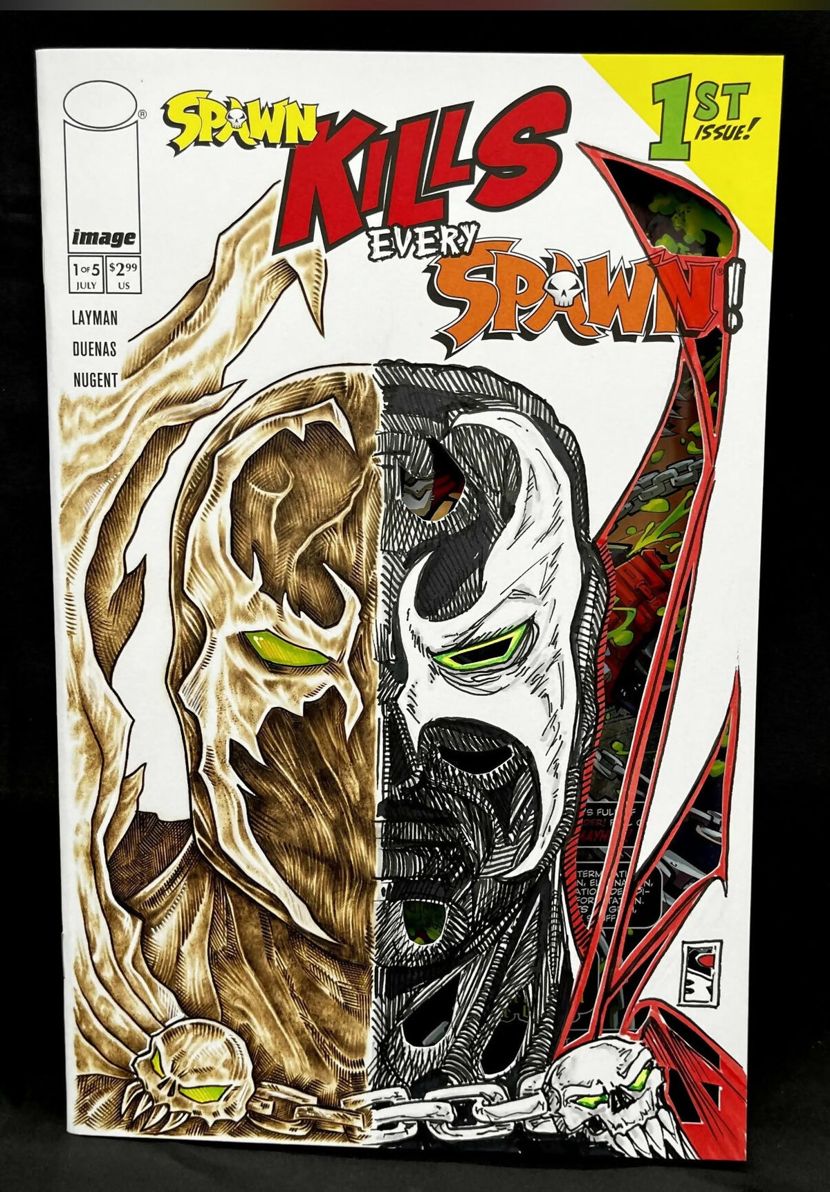 Spawn Custom Cut Legal Burning — Romping Comics