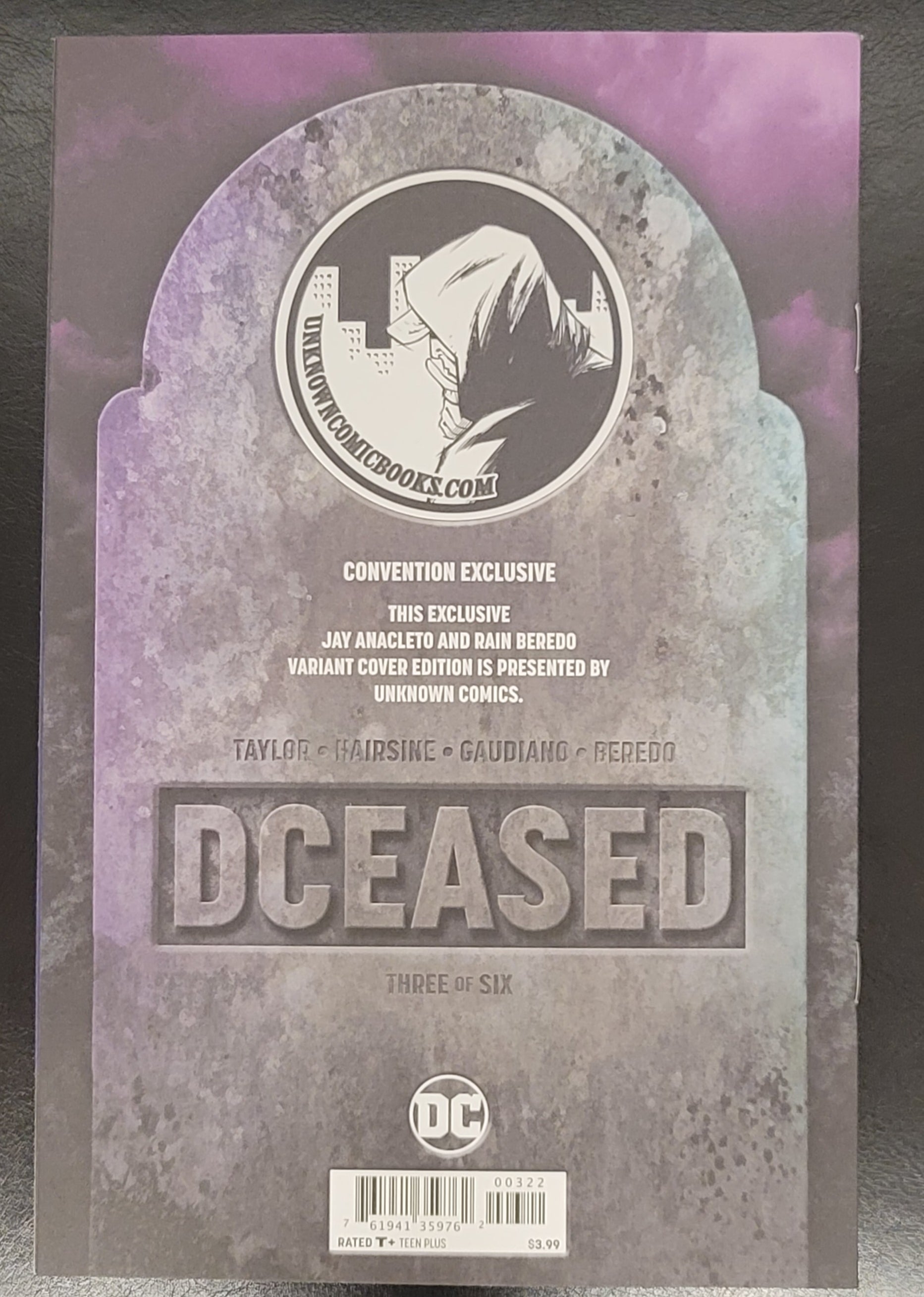 DCEASED #3 (2019) - Exclusive Unmasked Virgin Variant — Romping Comics